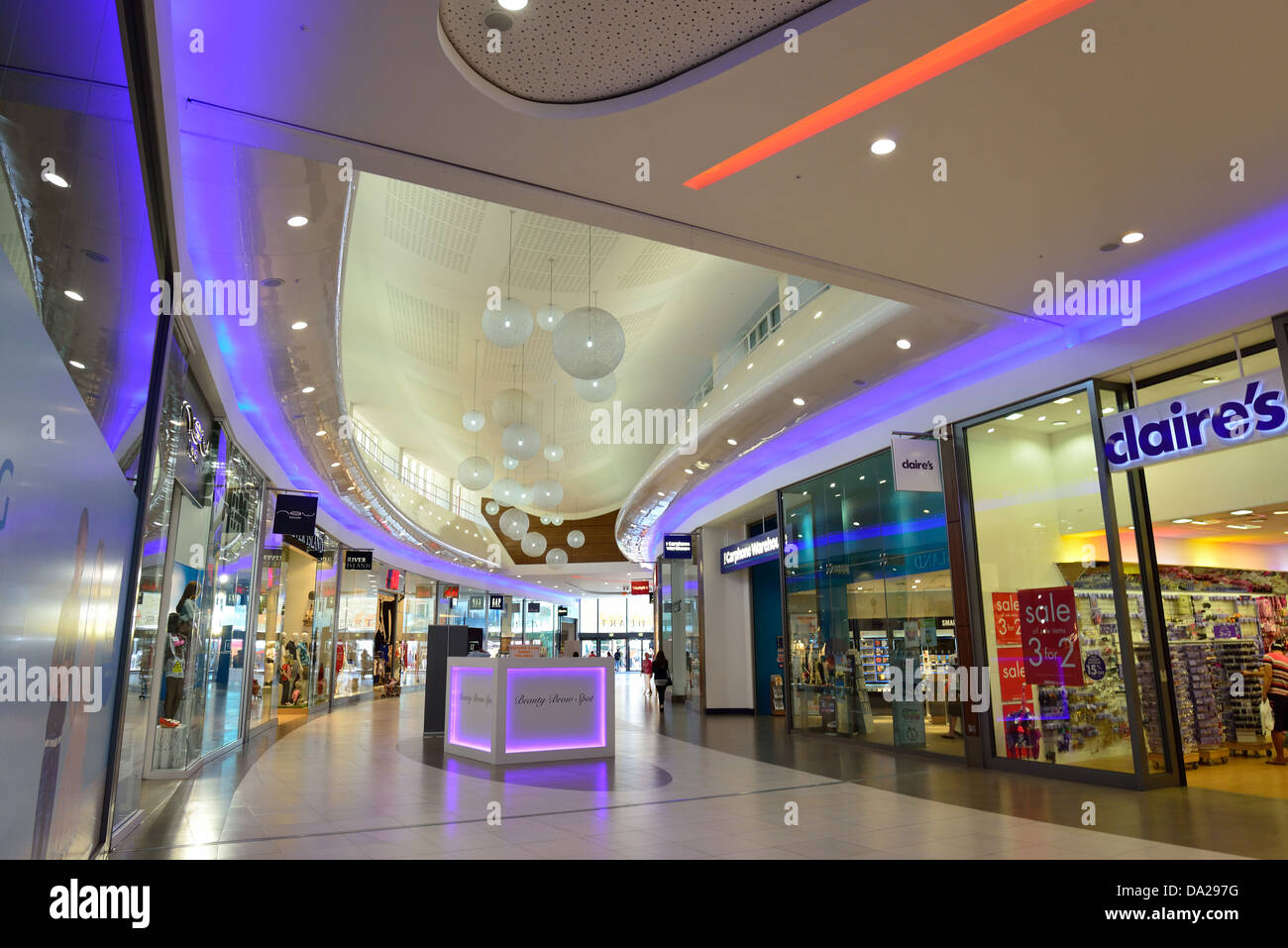 Interior of The Heart Shopping Centre, Hepworth Way, Walton-on-Thames ...