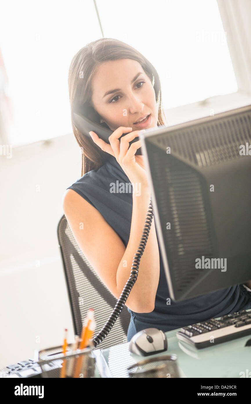 Woman doing office work hi-res stock photography and images - Alamy