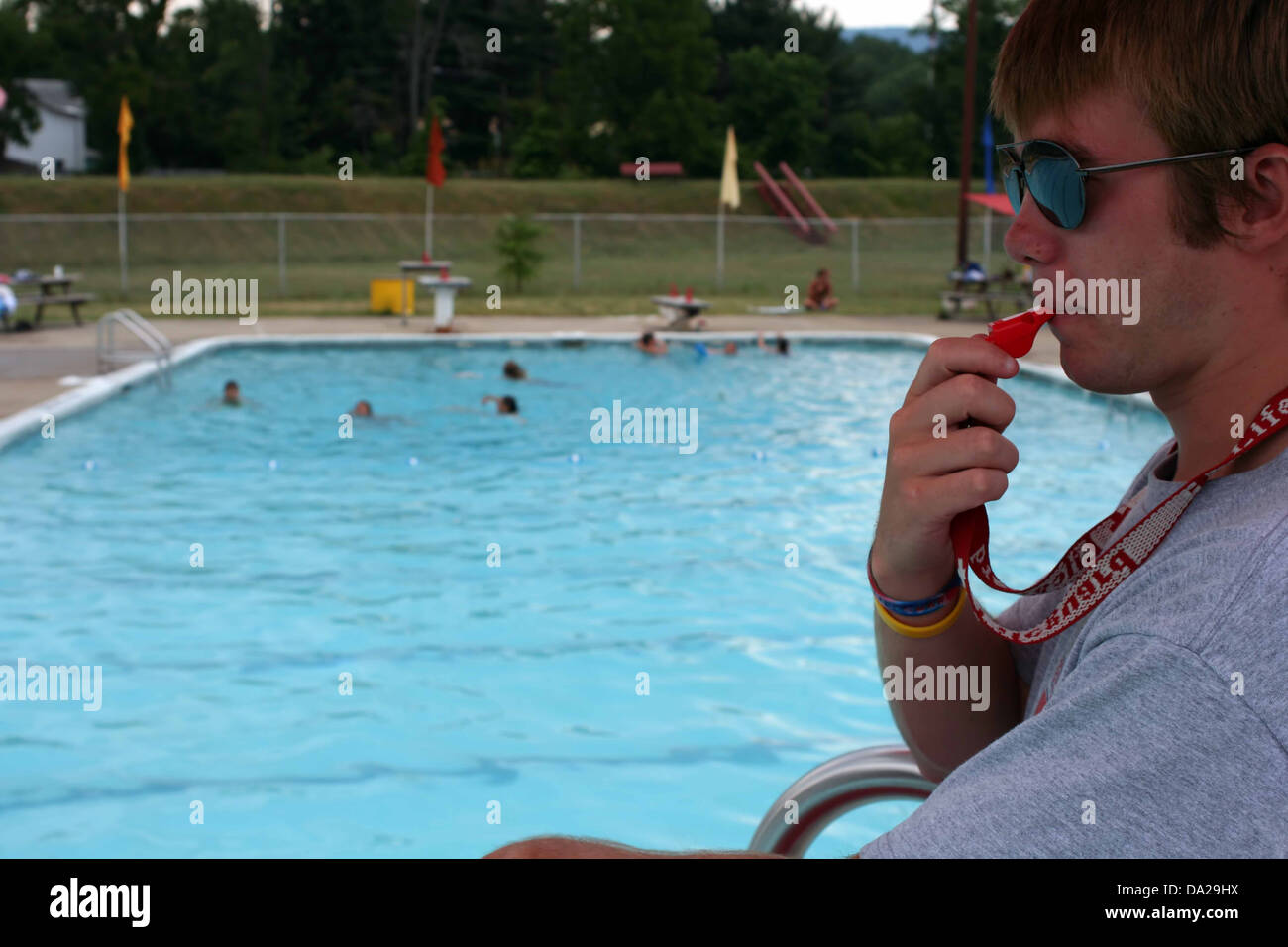 lifeguard guard whistle sun sunglasses safe safety water rescue alert ...