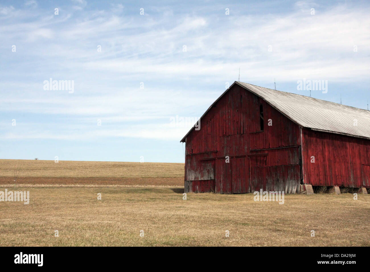 barn farm farmer farmers wood rural country field fields Stock Photo ...