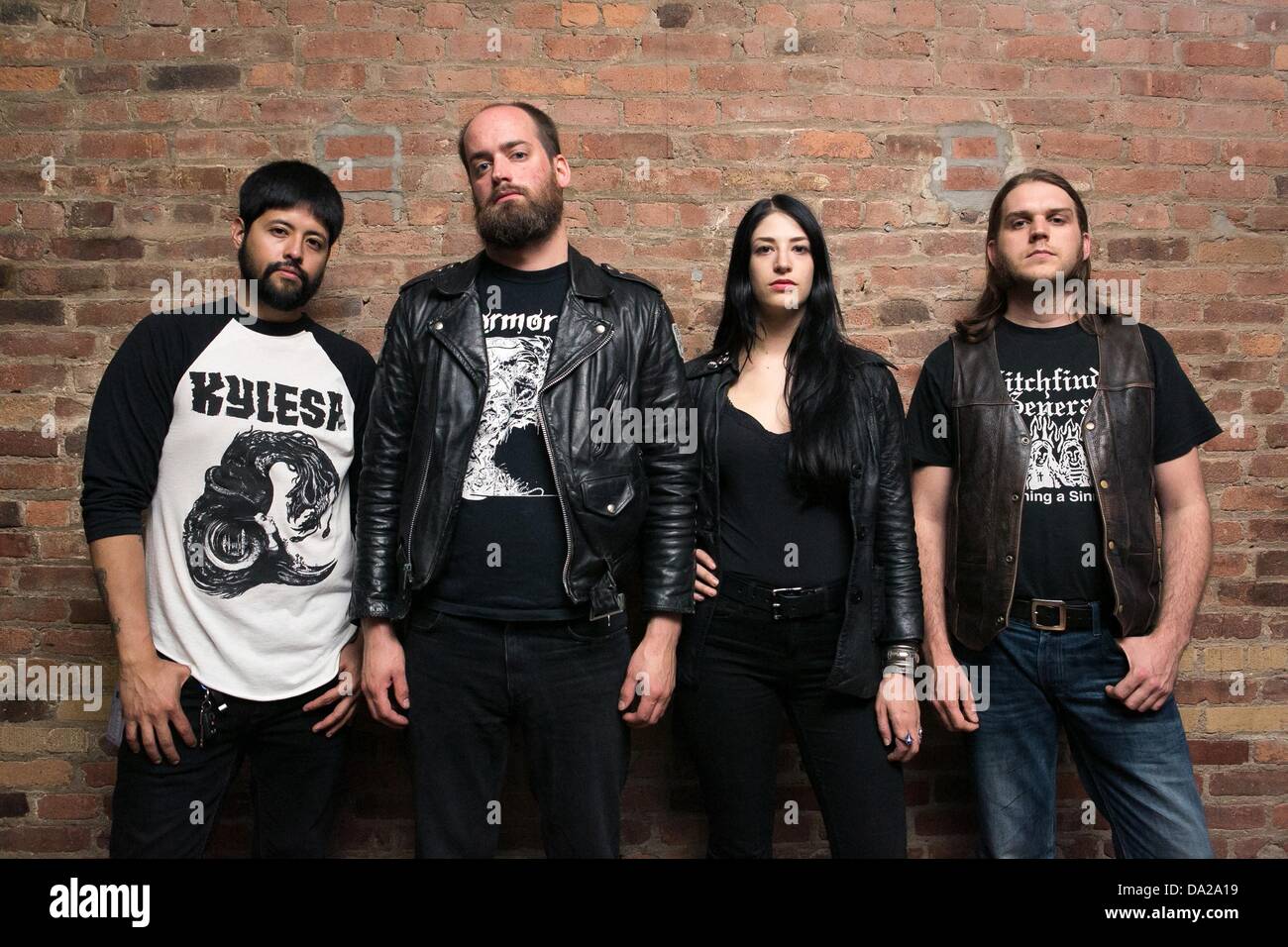 June 14, 2013 - Brooklyn, New York, USA - The Canadian rock band Blood ...