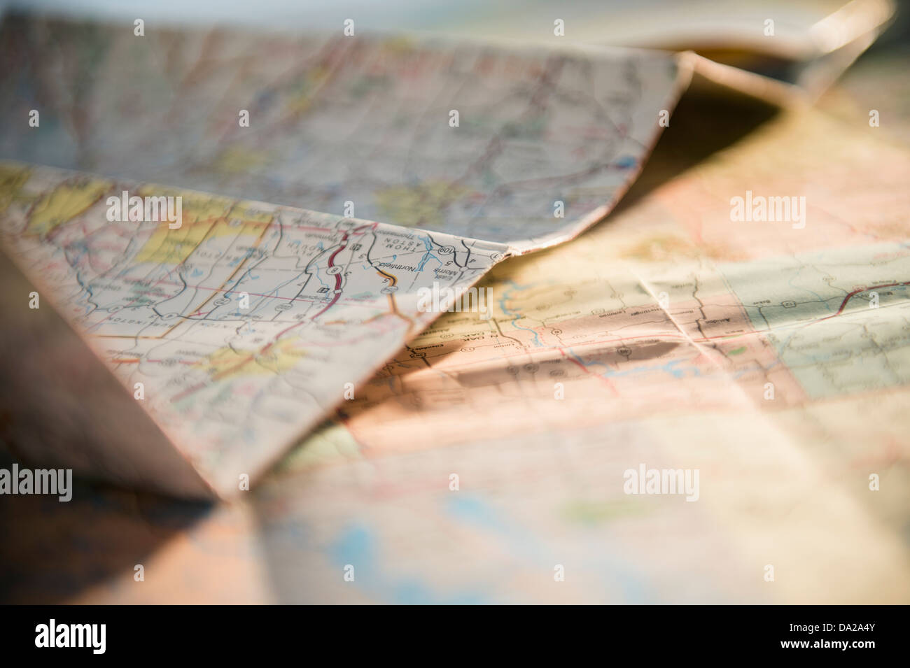 Studio Shot of maps Stock Photo - Alamy