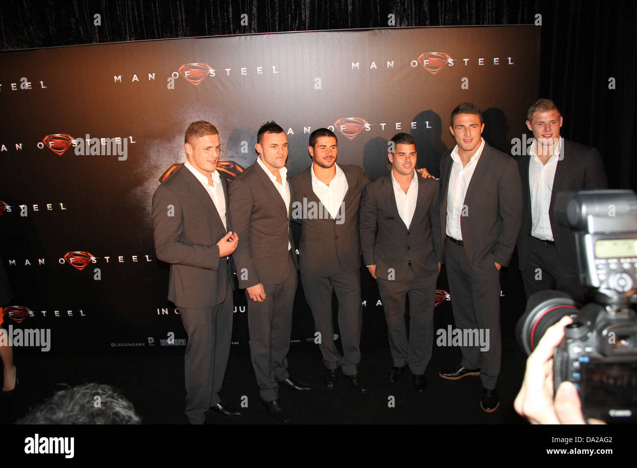 Pictured are South Sydney Rabbitoh players Stock Photo - Alamy