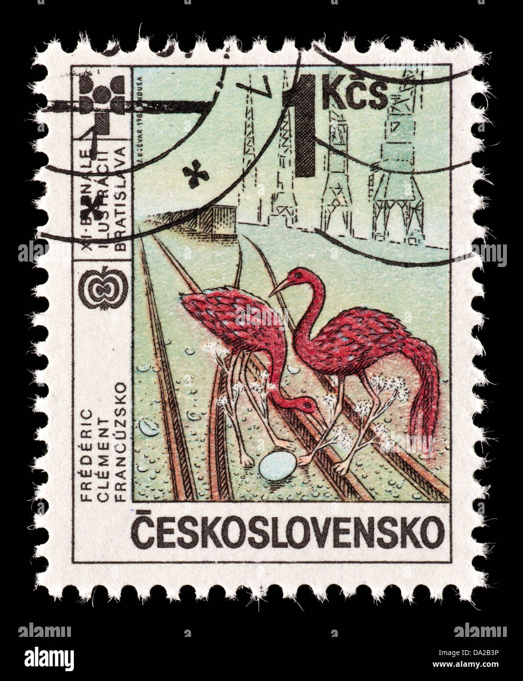 Postage stamp from Czechoslovakia depicting a children's book ...