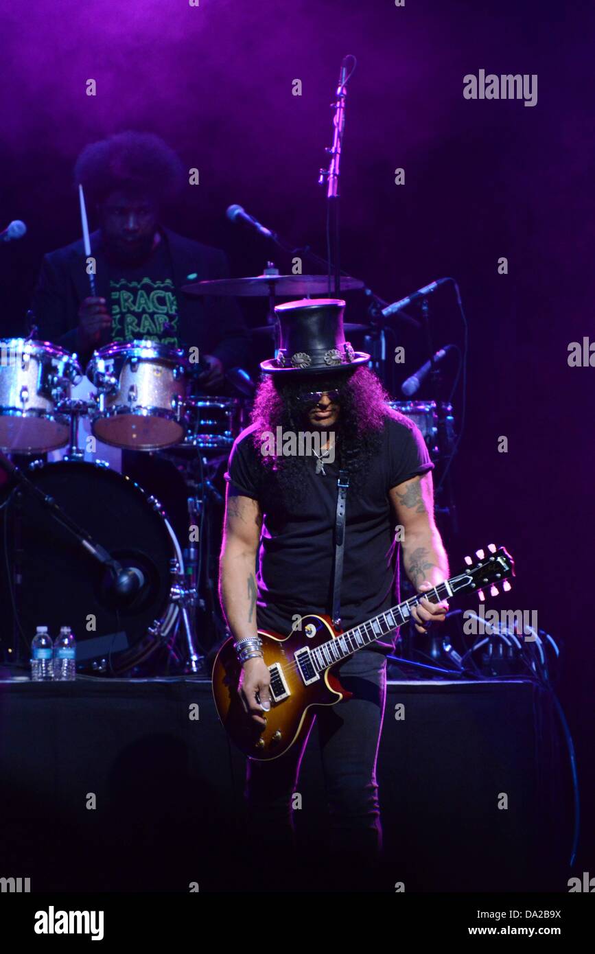 Atantic City, New Jersey, USA. 1st July, 2013. Legendary rocker, SLASH ...