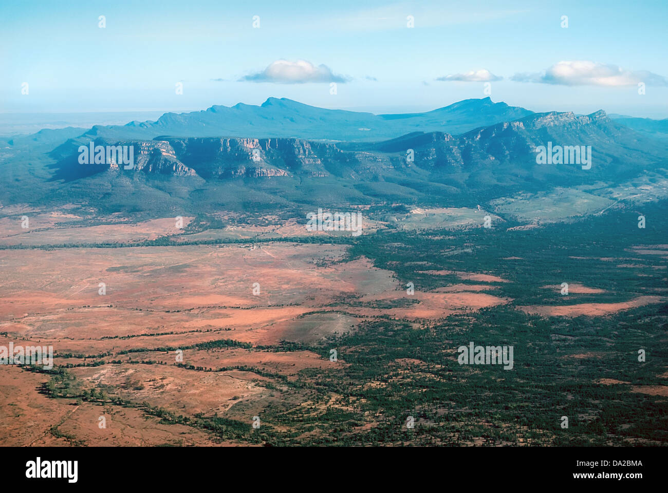 The ruggedly beautiful Flinders Ranges in the Australian outback Stock ...