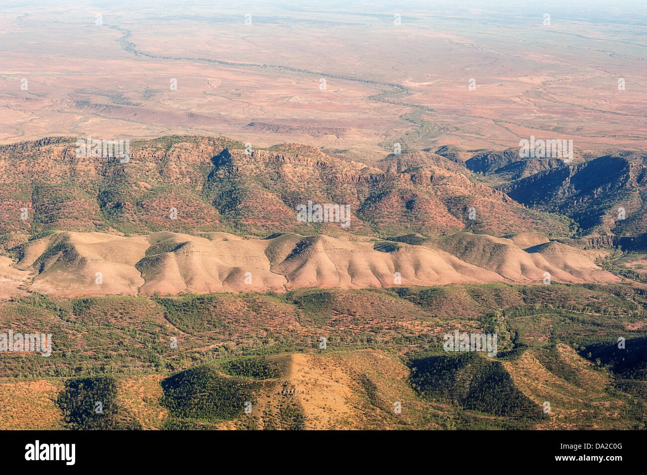 The ruggedly beautiful Flinders Ranges in the Australian outback Stock ...