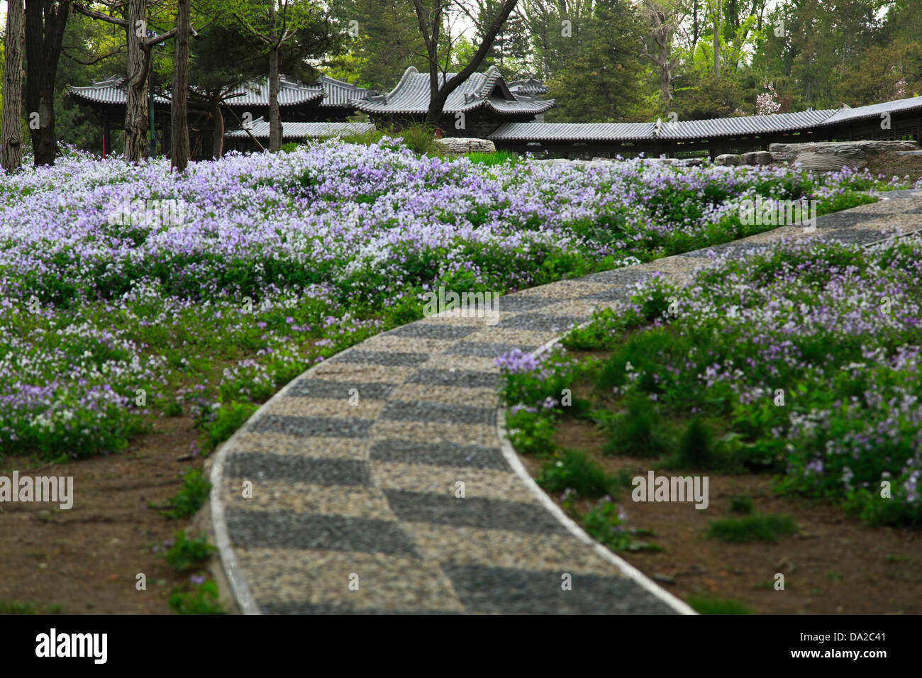 China, Shanxi Province, Taiyuan, Jinci Temple Complex, Jinci Park Stock ...