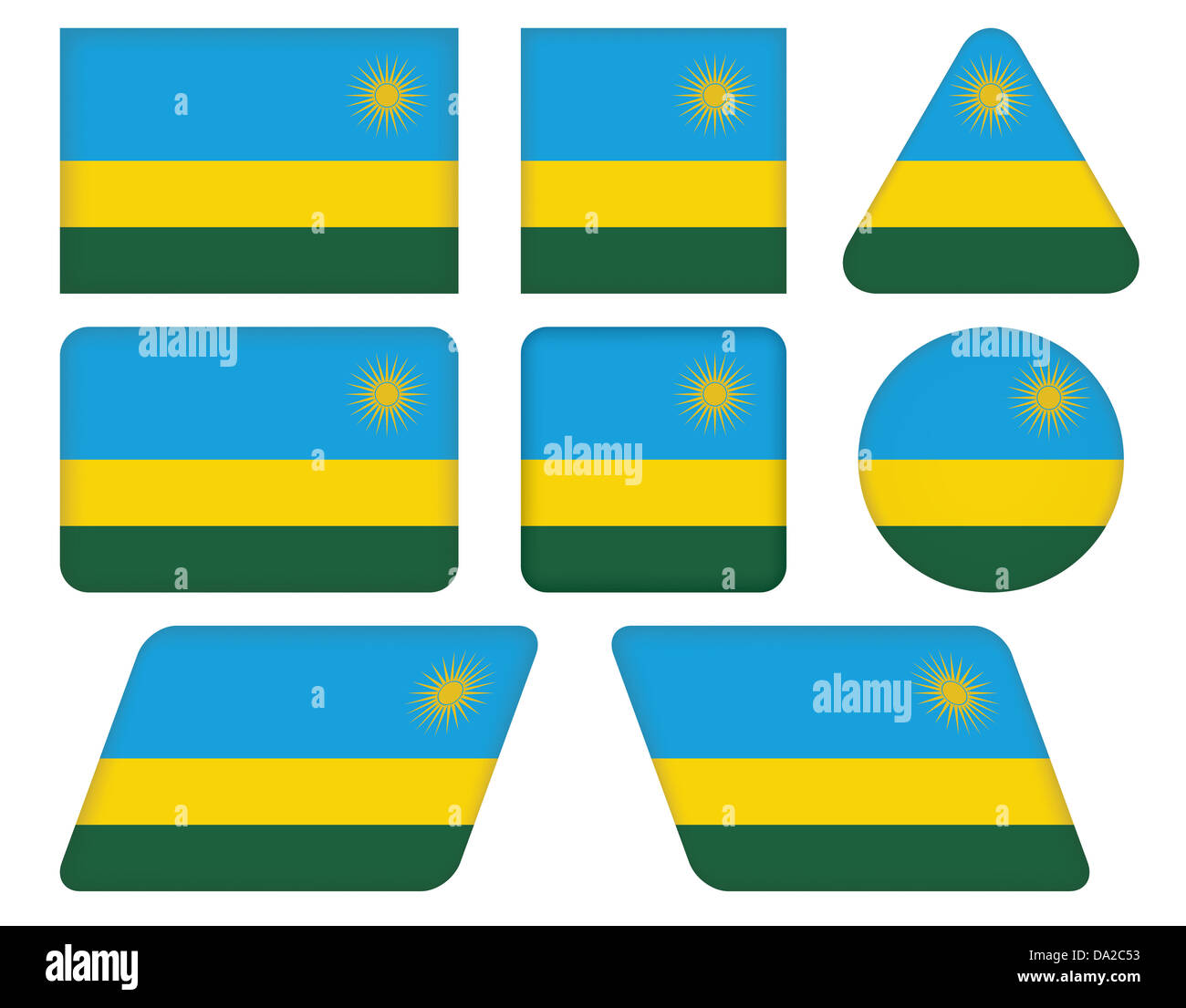 Flag rwanda round hi-res stock photography and images - Alamy