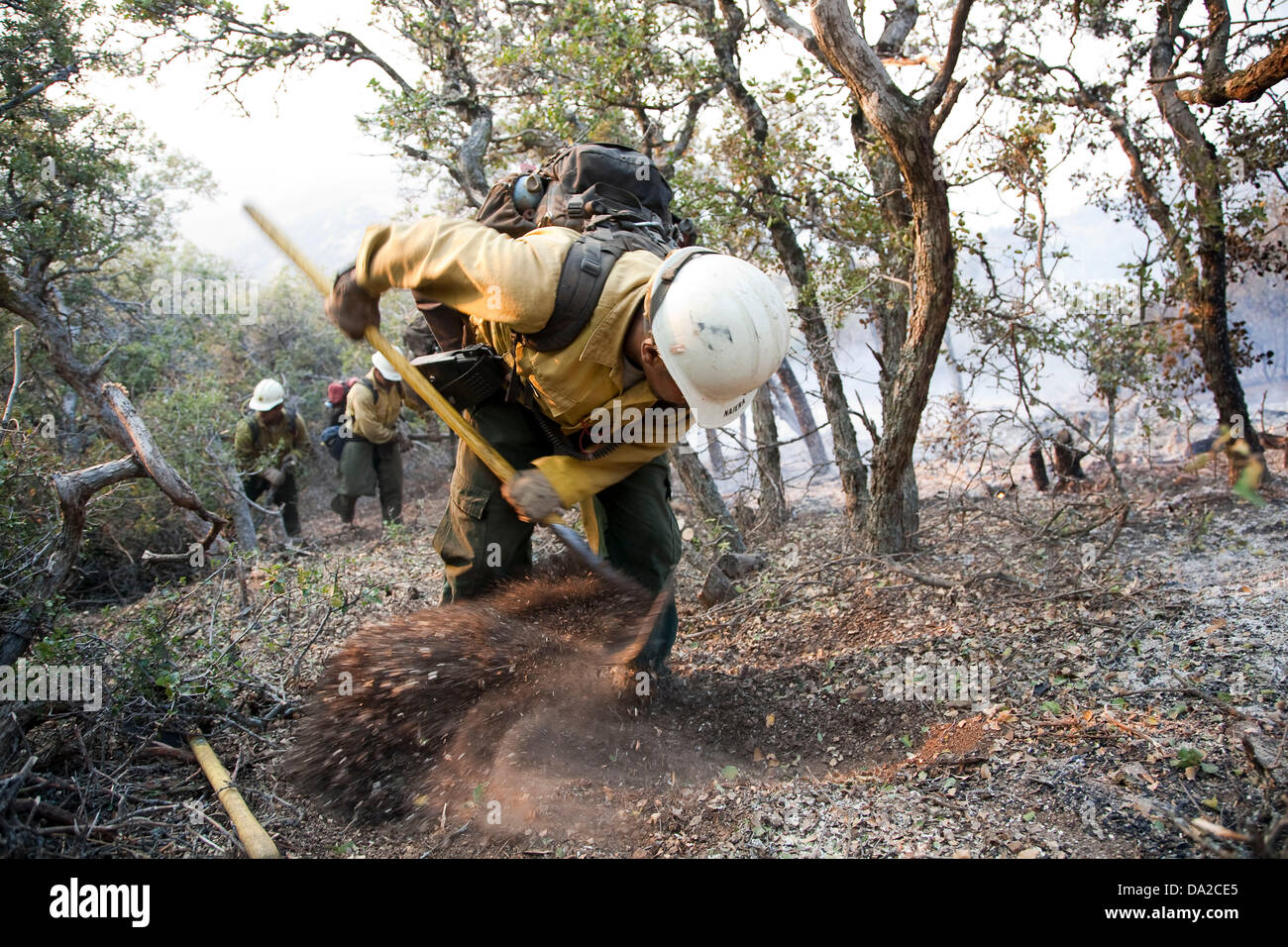 Aug 10, 2009 - Santa Maria, California, U.S. - A Kern Valley Hotshot ...