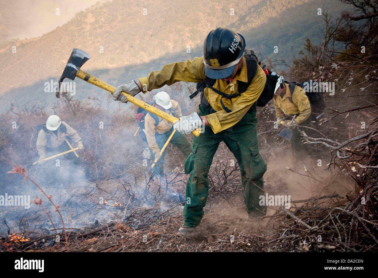 Aug 10, 2009 - Santa Maria, California, U.S. - Kern Valley Hotshots ...