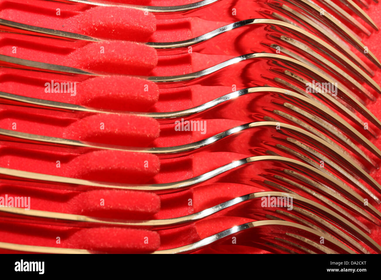 Closeup shot few forks in hi-res stock photography and images - Alamy