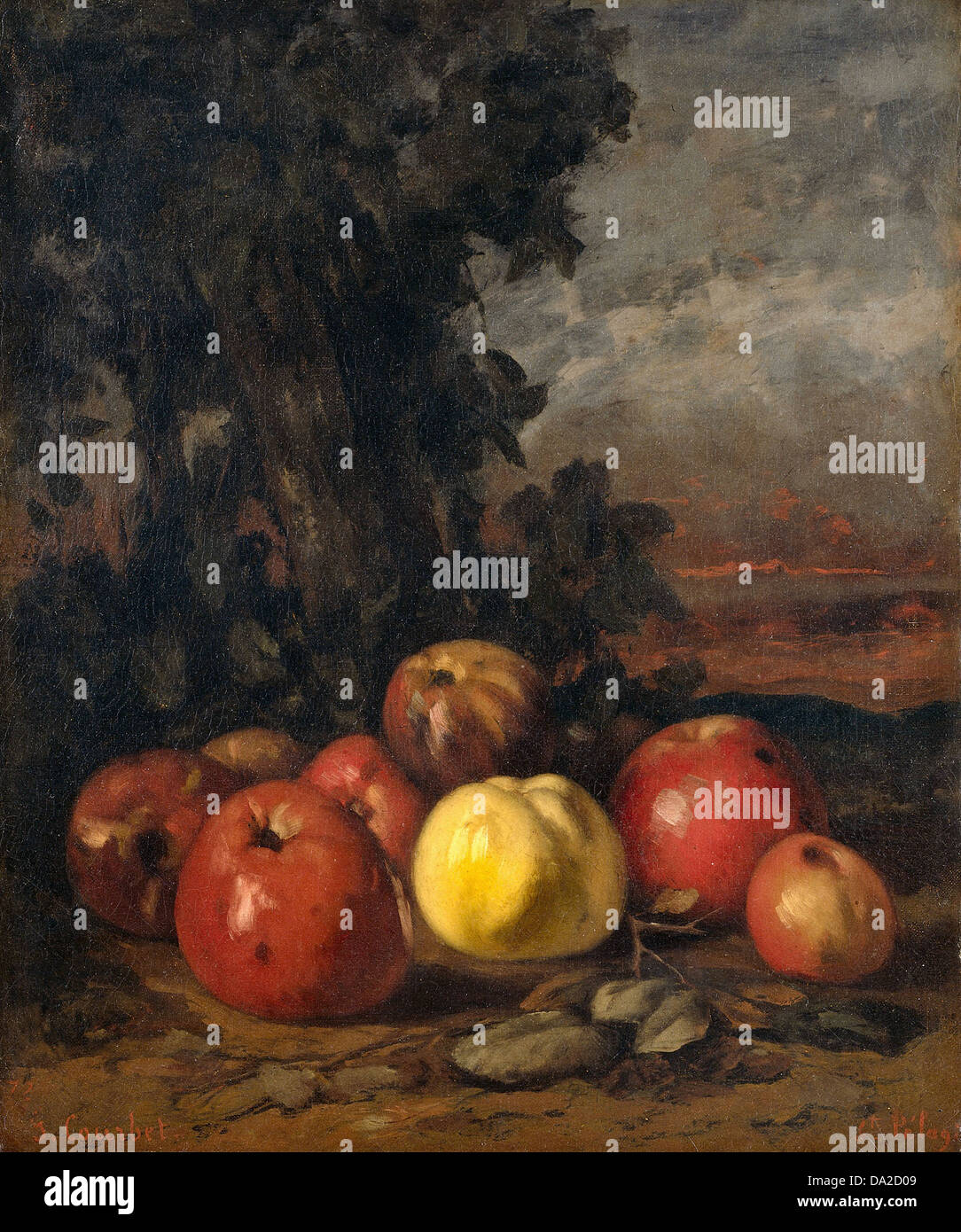 Gustave Courbet Still Life with Apples 1872 Rijksmuseum Amsterdam Stock ...