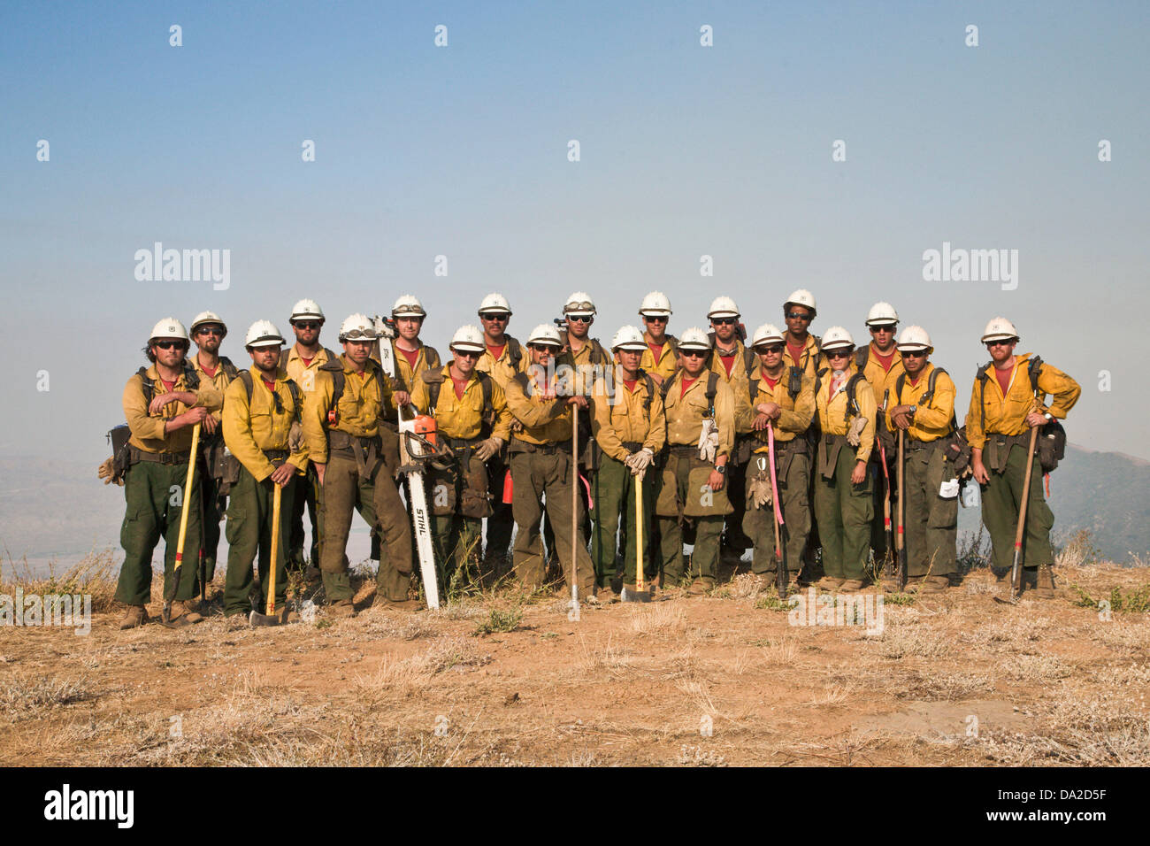 Aug 17, 2009 - Santa Maria, California, U.S. - Firefighter team of the ...