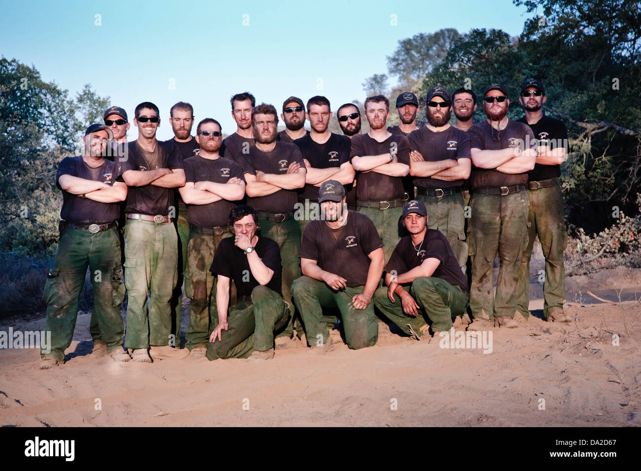 Aug 18, 2009 - Santa Maria, California, U.S. - Firefighter team from ...