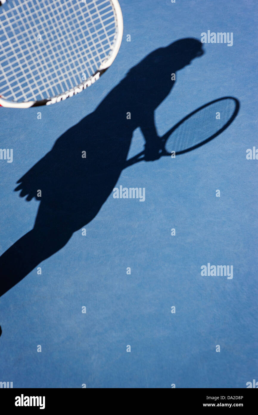 Female tennis player shadow hi-res stock photography and images - Alamy