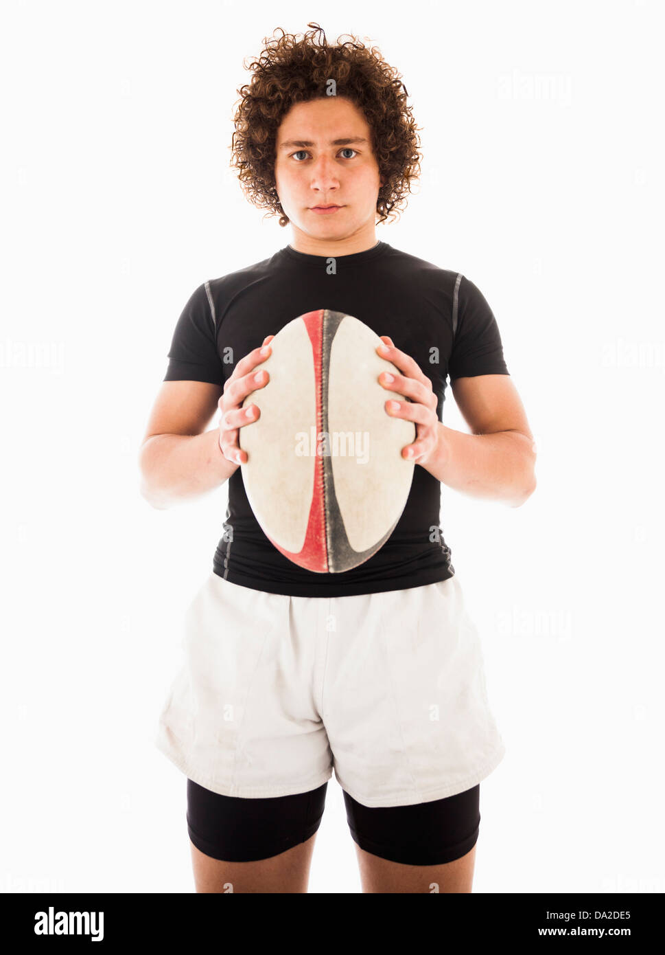 Portrait rugby player holding Cut Out Stock Images & Pictures - Alamy