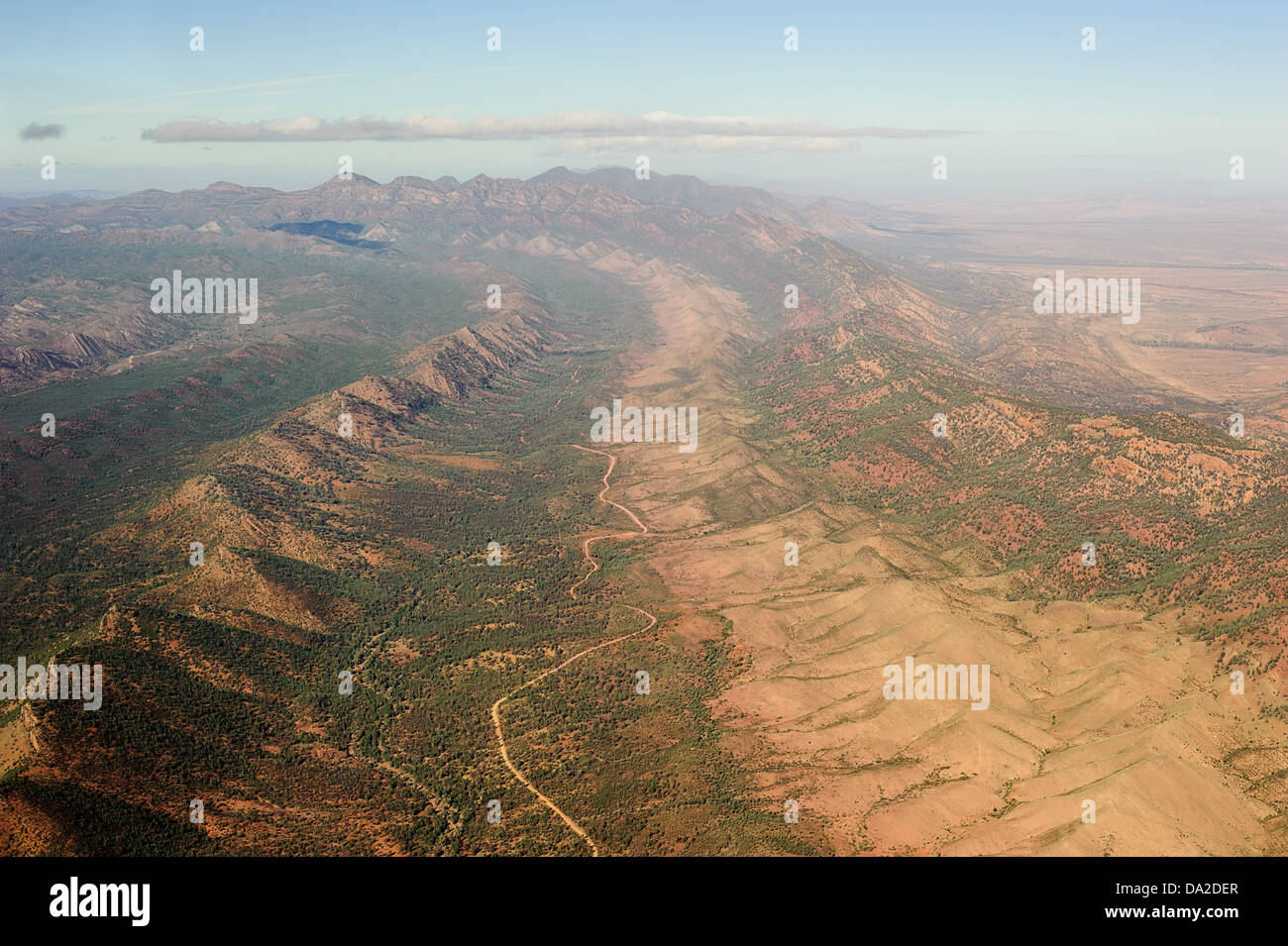 The ruggedly beautiful Flinders Ranges in the Australian outback Stock ...
