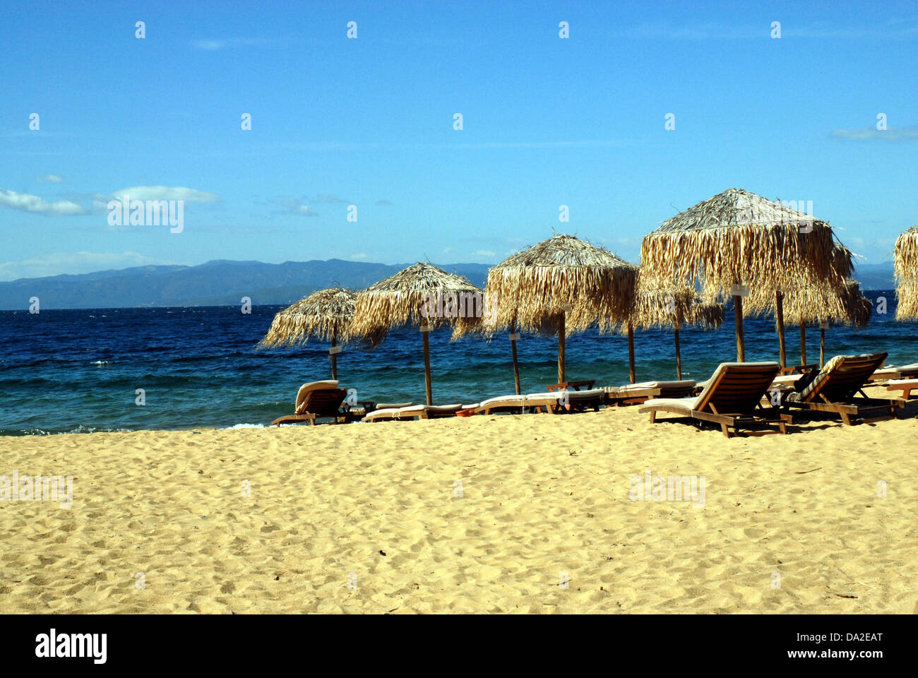 Greek Beach, A Beach in Greece Stock Photo - Alamy