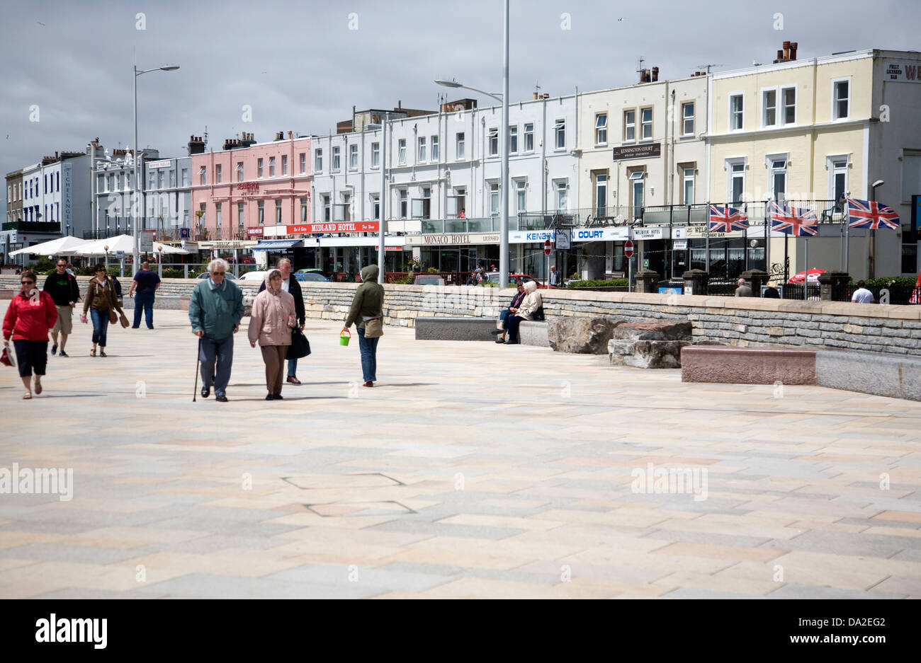 Weston super mare promenade seafront somerset england hi-res stock ...