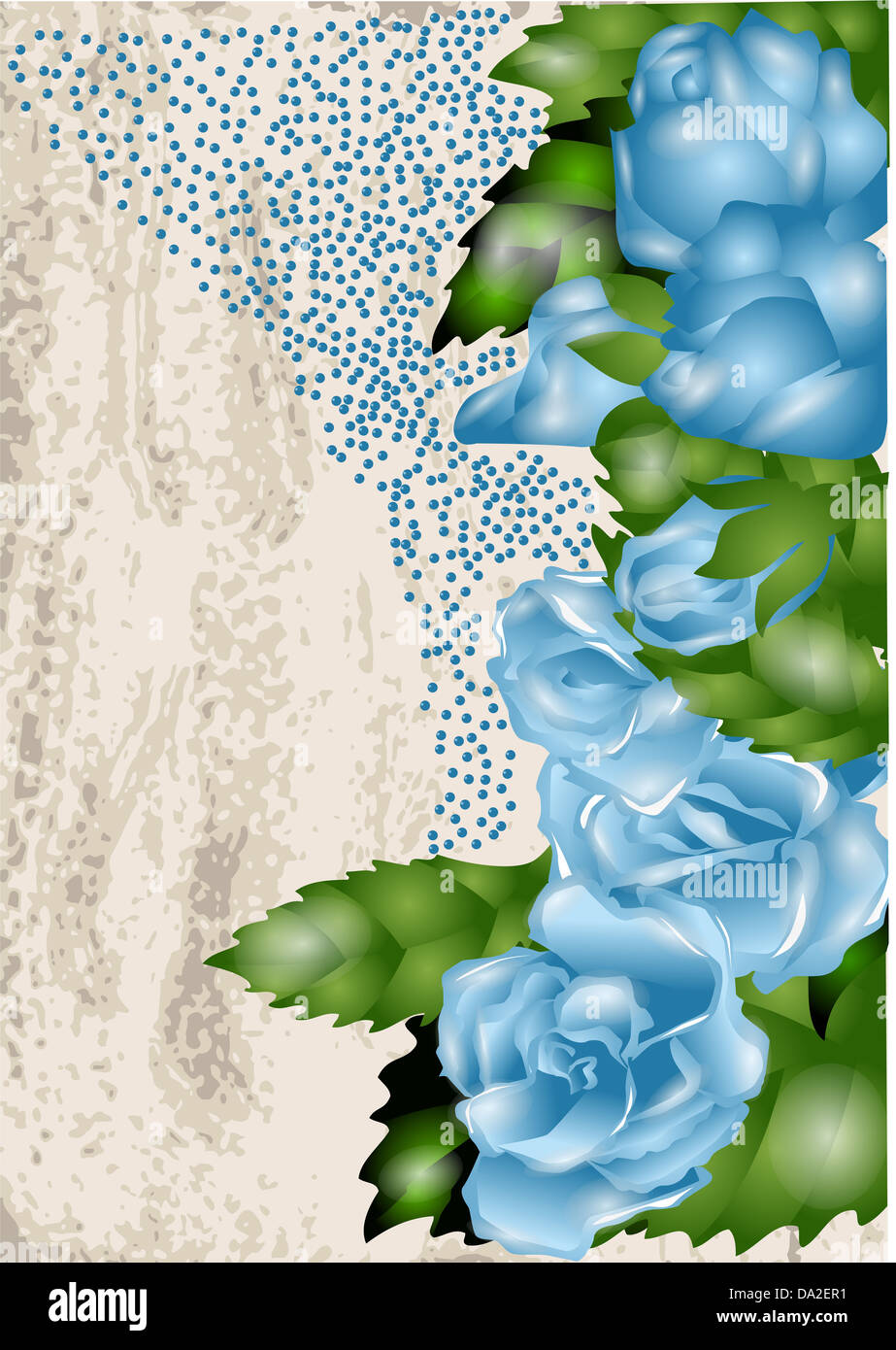background with blue rose Stock Photo - Alamy