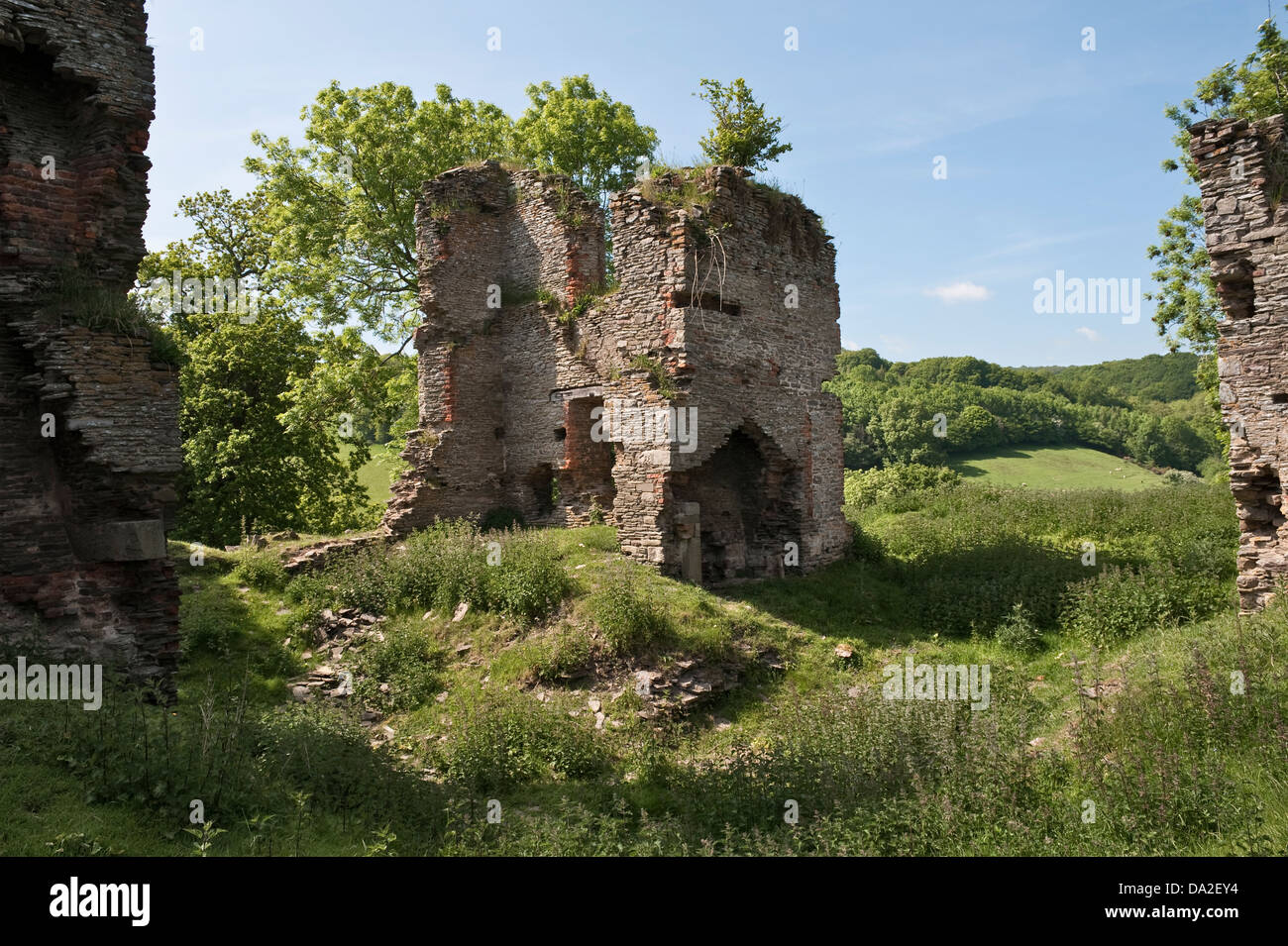 The medieval ruins of the privately-owned Stapleton Castle in ...
