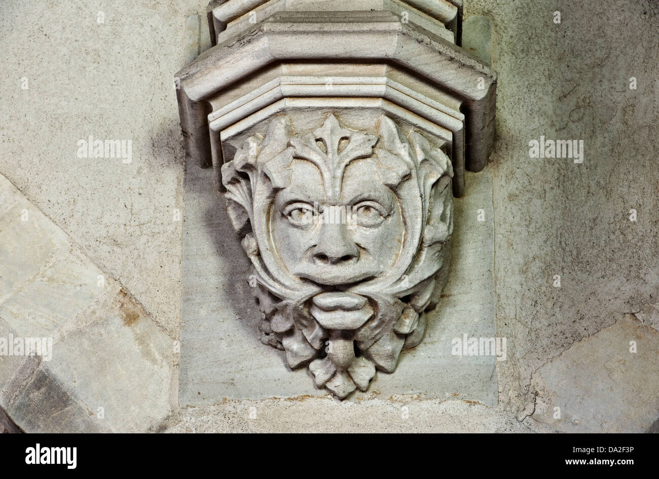 Green man carving church hi-res stock photography and images - Alamy