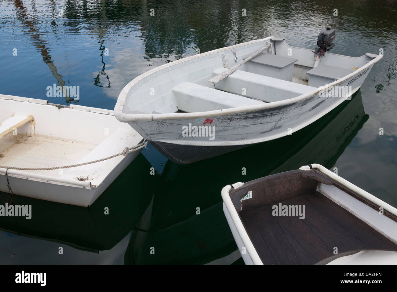 Boats docked at Southwest Harbor, Maine Stock Photo - Alamy