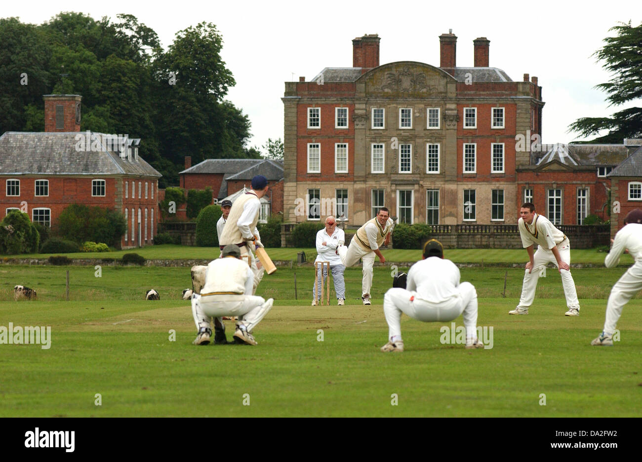 Welsh Frankton Cricket Club, Hardwick Hall, Shropshire, England Stock ...