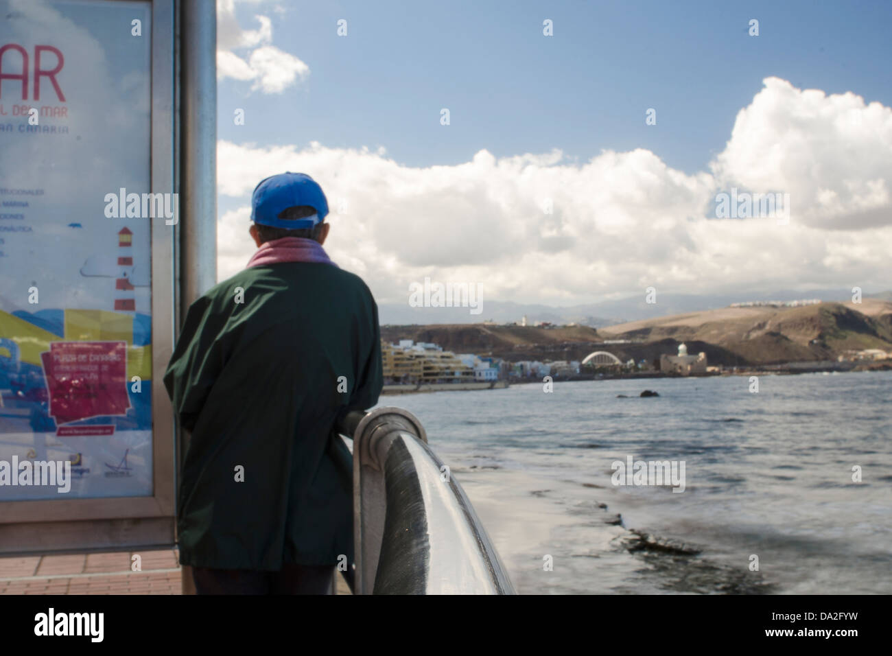 a man looking to the sea Stock Photo - Alamy