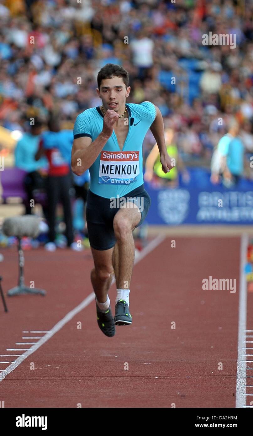 Birmingham, UK. 30th June 2013. Aleksandr Menkov (RUS). Mens long jump ...
