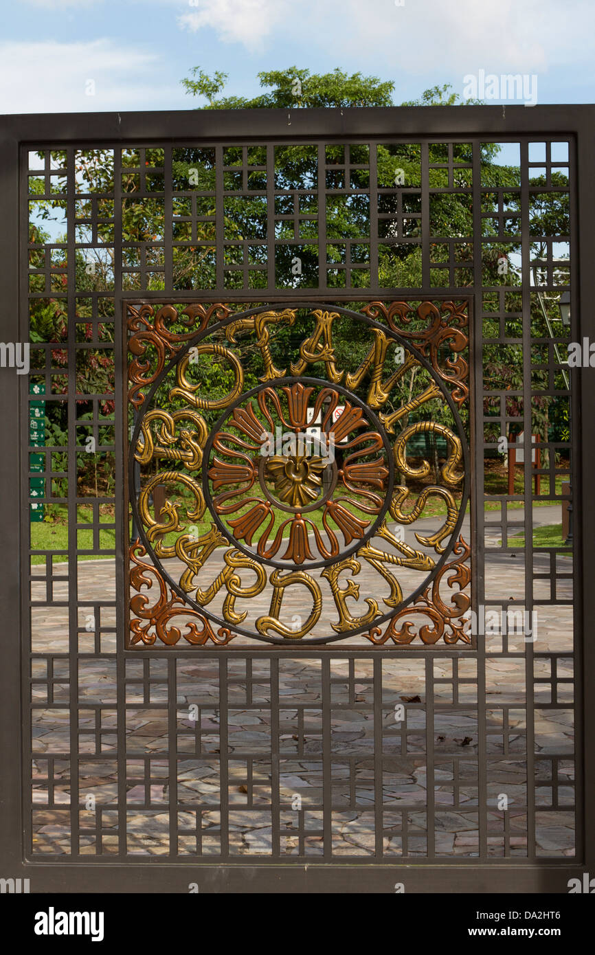 Singapore Botanic/Botanical Gardens entrance gate, Singapore Stock ...