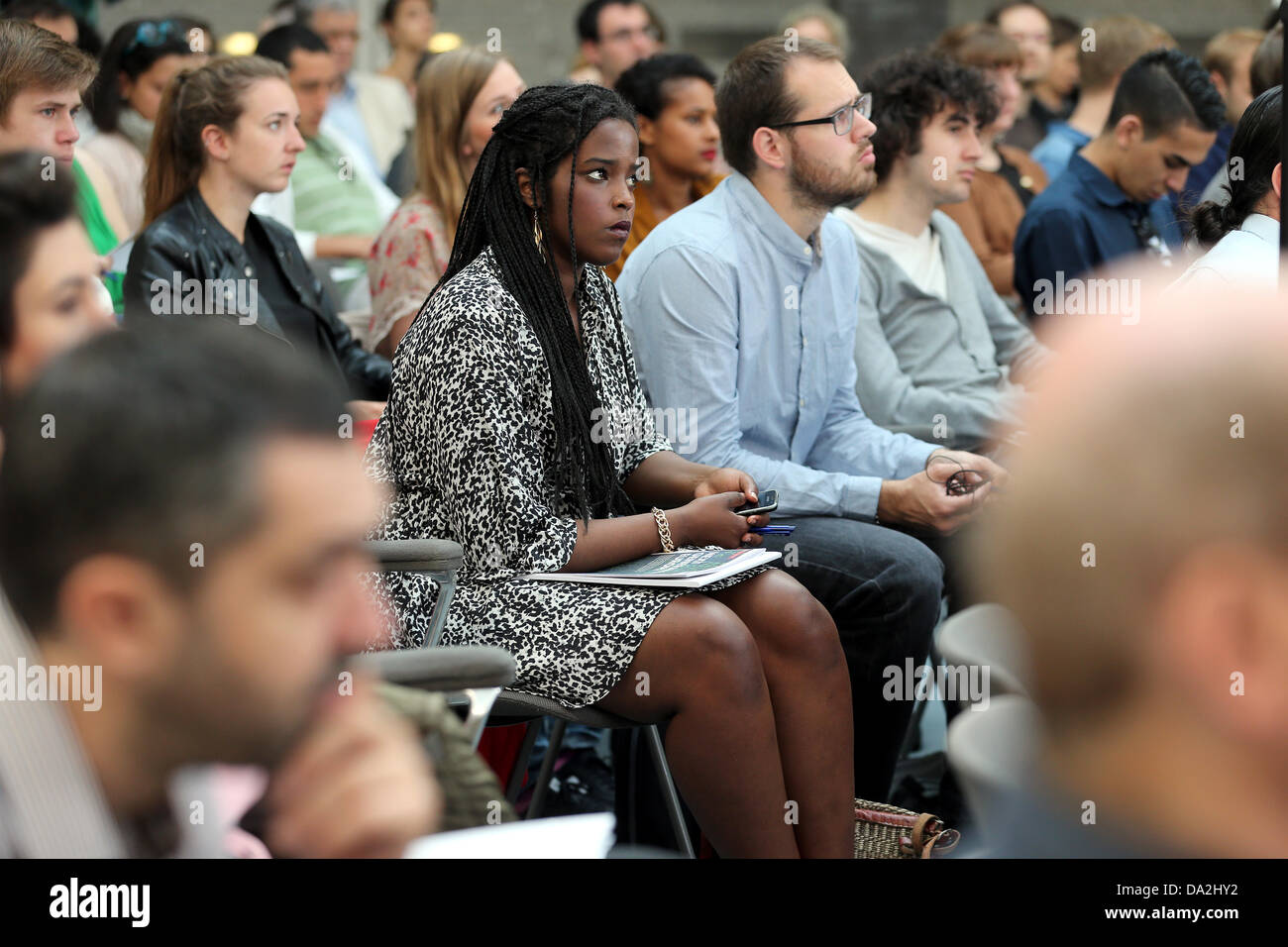 Young people from Europe attend the European Youth Conference of the ...