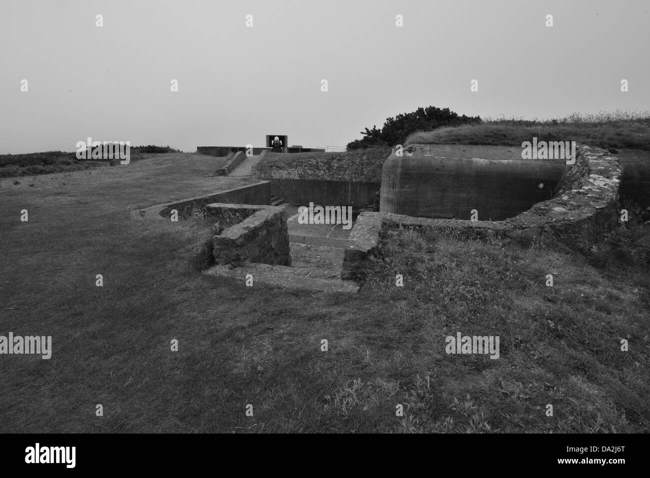 The world war two German bunker at Noirmont in Jersey, The Channel ...