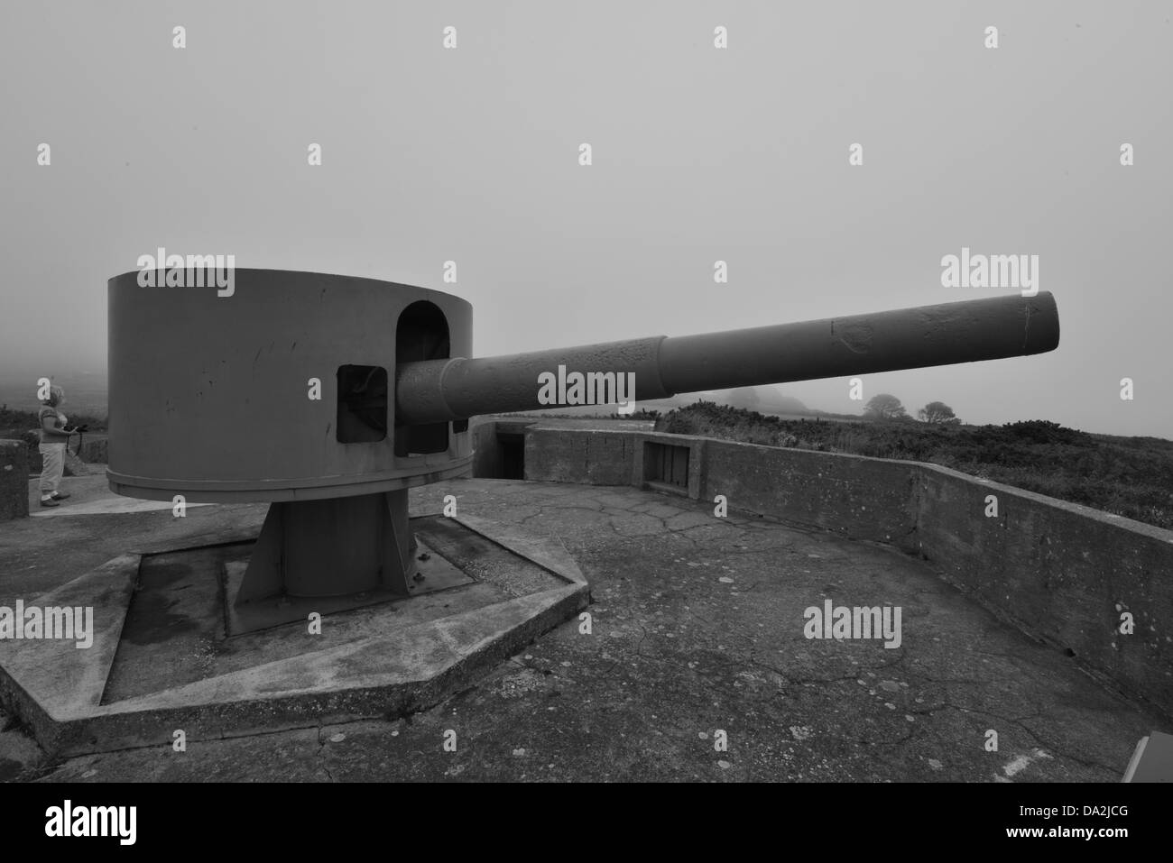 The world war two German bunker at Noirmont in Jersey, The Channel ...