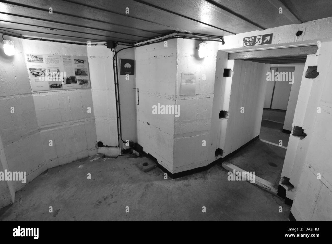 The world war two German bunker at Noirmont in Jersey, The Channel ...