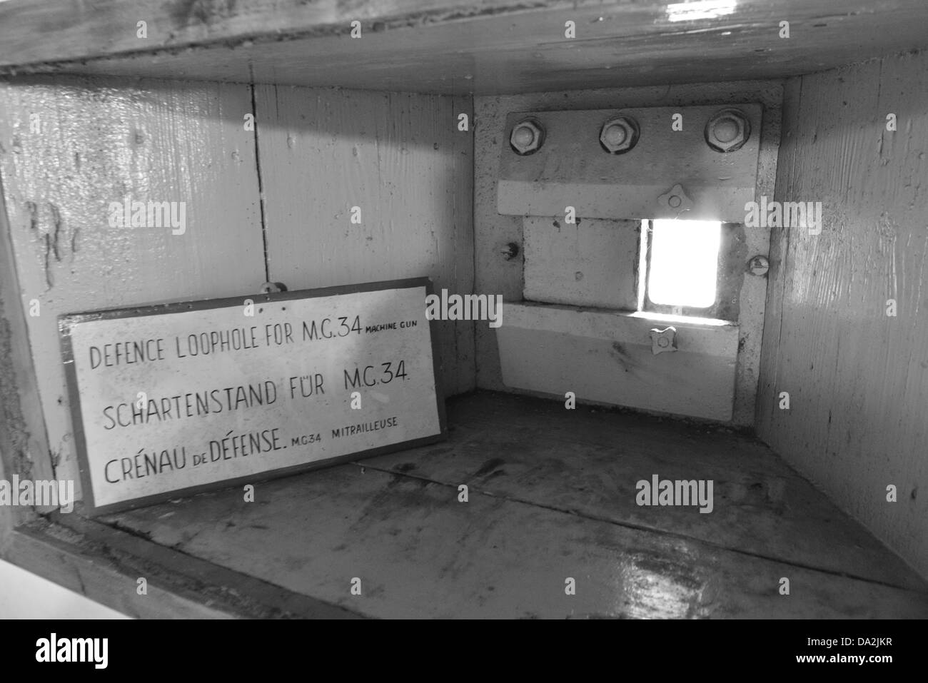 The world war two German bunker at Noirmont in Jersey, The Channel ...