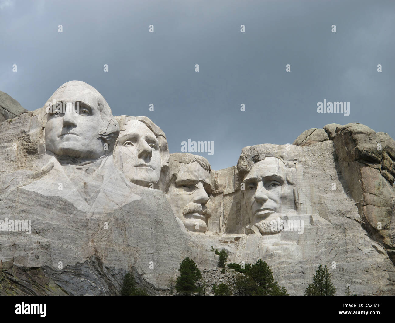 Mount Rushmore National Memorial carved into the granite face of Mount ...