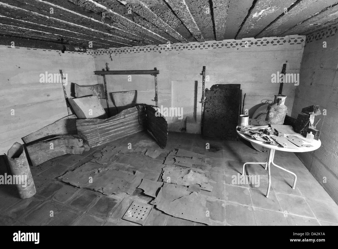 The world war two German bunker at Noirmont in Jersey, The Channel ...