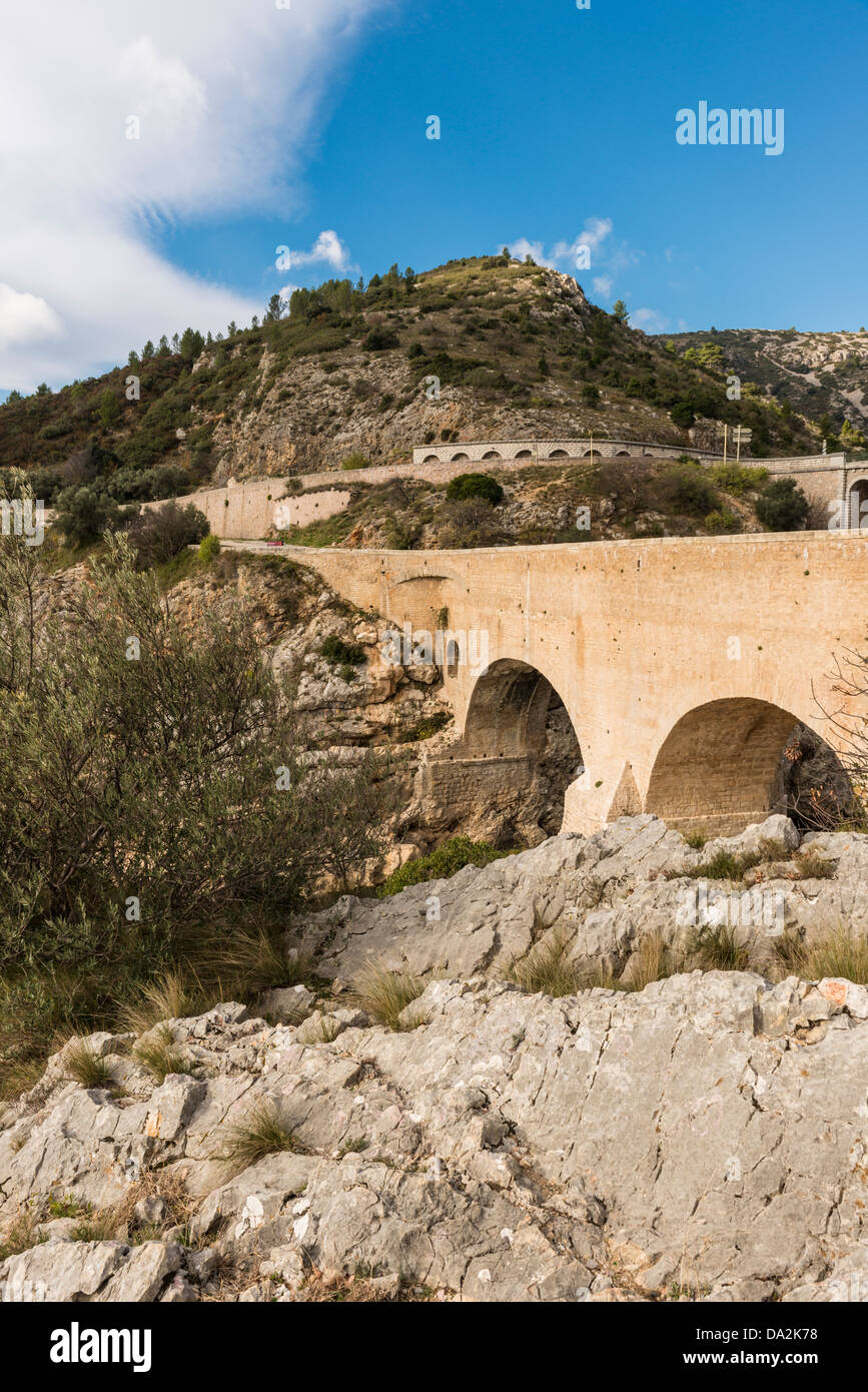 Pont du Diable on the Herault River, constructed in the 11th century ...
