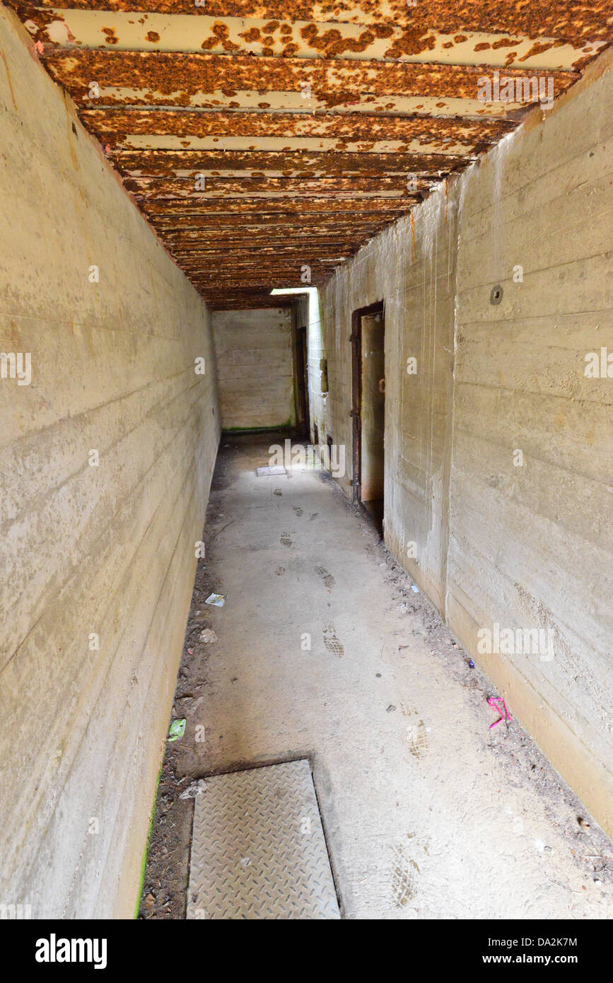 The world war two German bunker at Noirmont in Jersey, The Channel ...