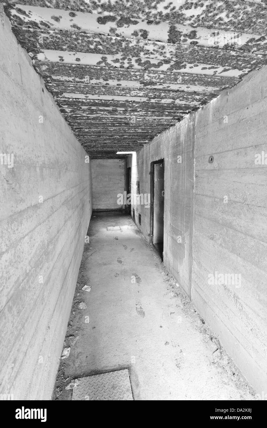 The world war two German bunker at Noirmont in Jersey, The Channel ...