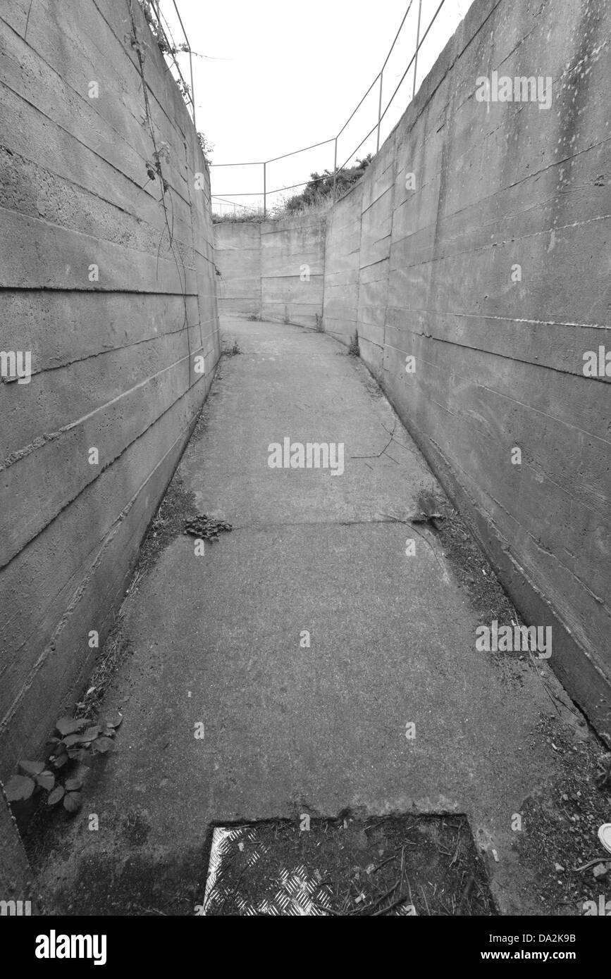 The world war two German bunker at Noirmont in Jersey, The Channel ...