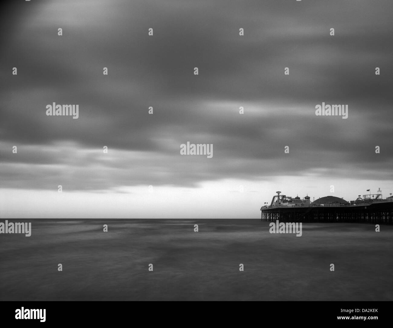 Pier fairground Black and White Stock Photos & Images - Alamy
