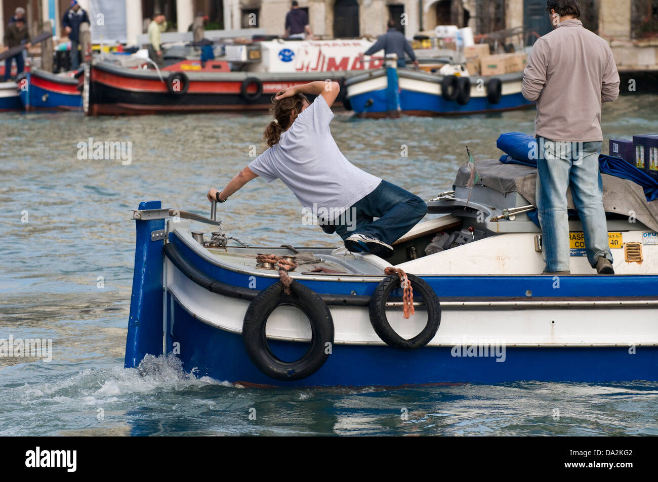 A series of portraits of the helmsmen who ply the water and transport ...