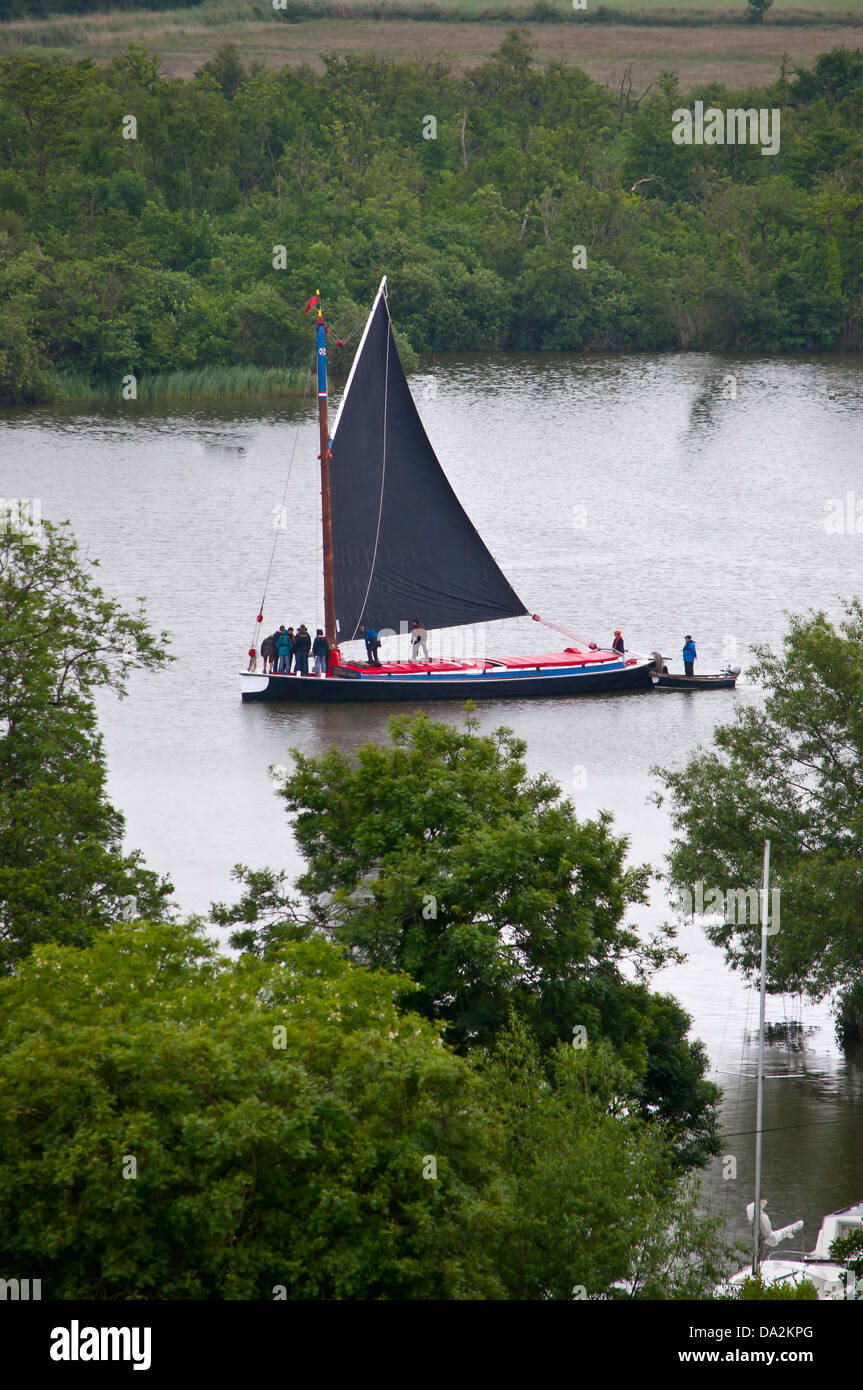 Norfolk Wherry Albion Stock Photo - Alamy