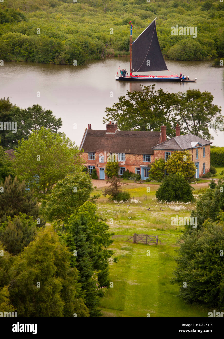 Old House old hall Ranworth Broad Stock Photo - Alamy
