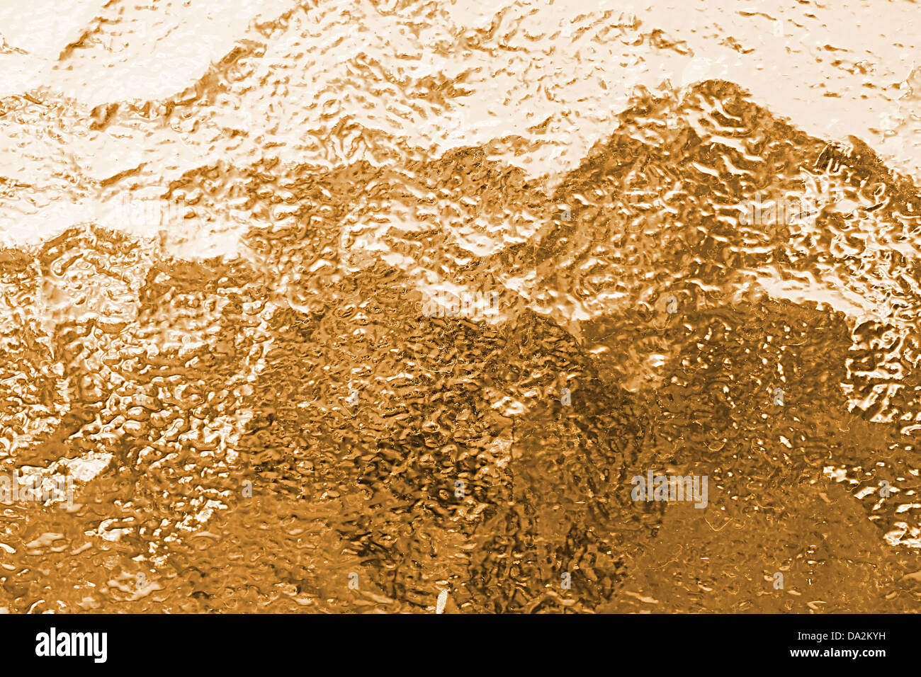 This is a closeup shot of Bumpy Glass Background in sepia color Stock ...
