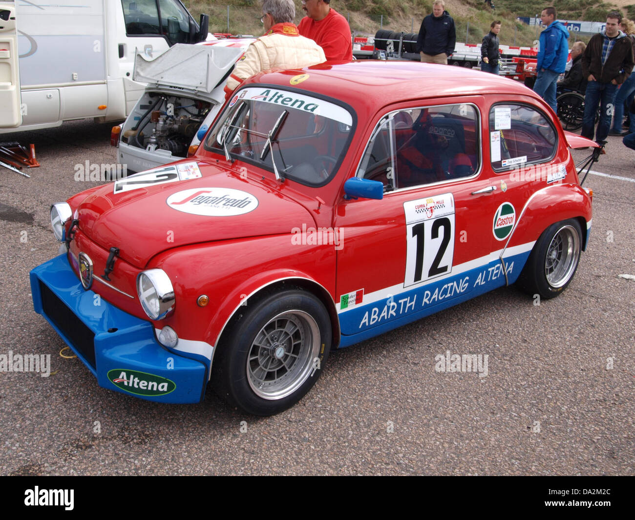 This image showcases an Abarth Fiat at the 2010 Nationaal Oldtimer ...
