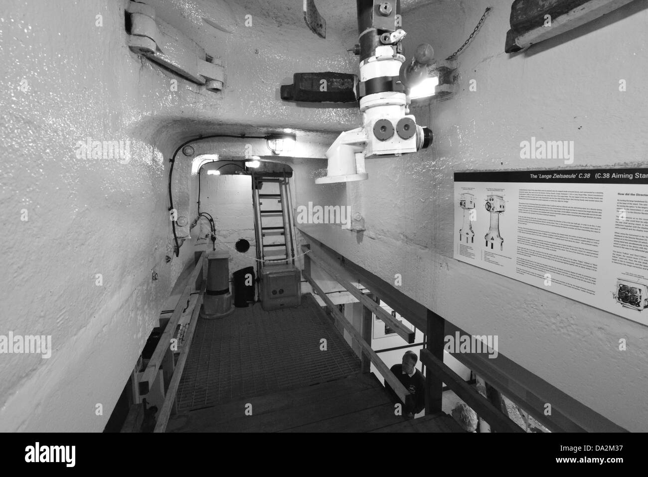 The world war two German bunker at Noirmont in Jersey, The Channel ...